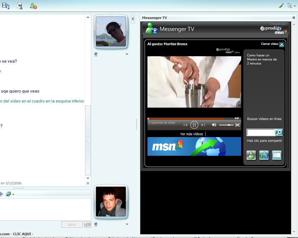 Messenger TV en México.