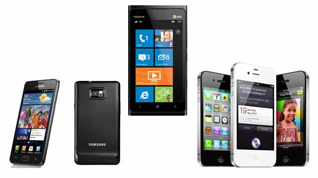 Nokia, Samsung y Apple a la cabeza en venta de móviles