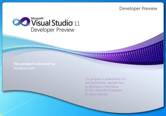 Visual Studio 11 empieza a dar color