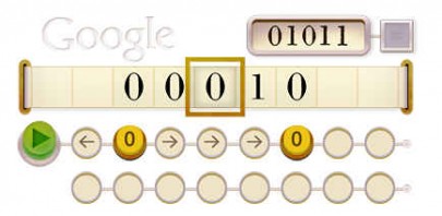 Google Doodle: Un acertijo usando la máquina de Turing