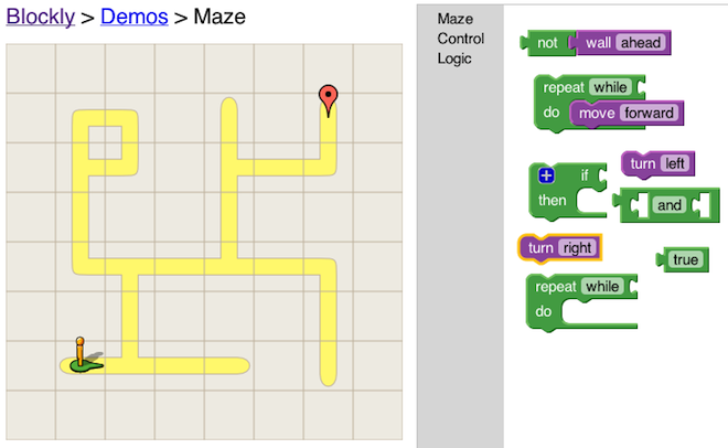 Google introduce Blockly, un lenguaje visual para niños