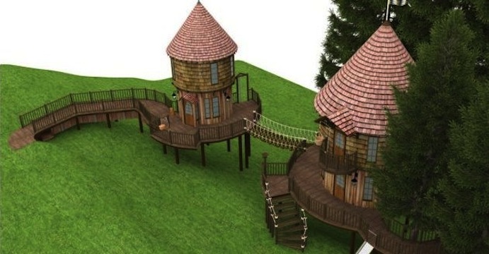 Una casa del árbol al estilo Howgarts