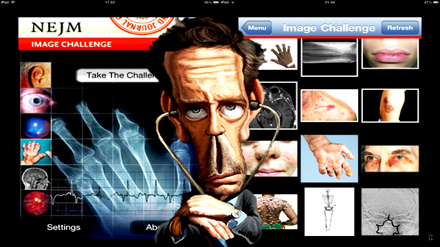 Prueba tus diagnósticos con la app NEJM Image Challenge