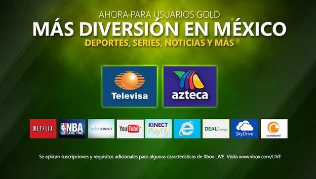 Televisa y TV Azteca llegan a Xbox LIVE