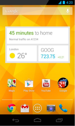 Google Now para Android 4.1 recibe actualización