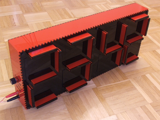 Homenaje a los "displays" de siete segmentos