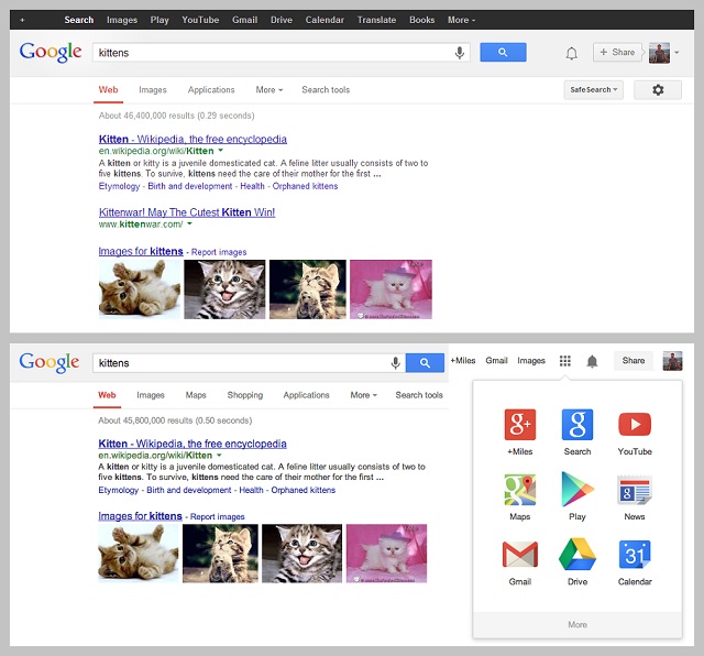 Google renueva su logo y barra de herramientas