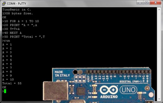 Tiny BASIC para la plataforma Arduino