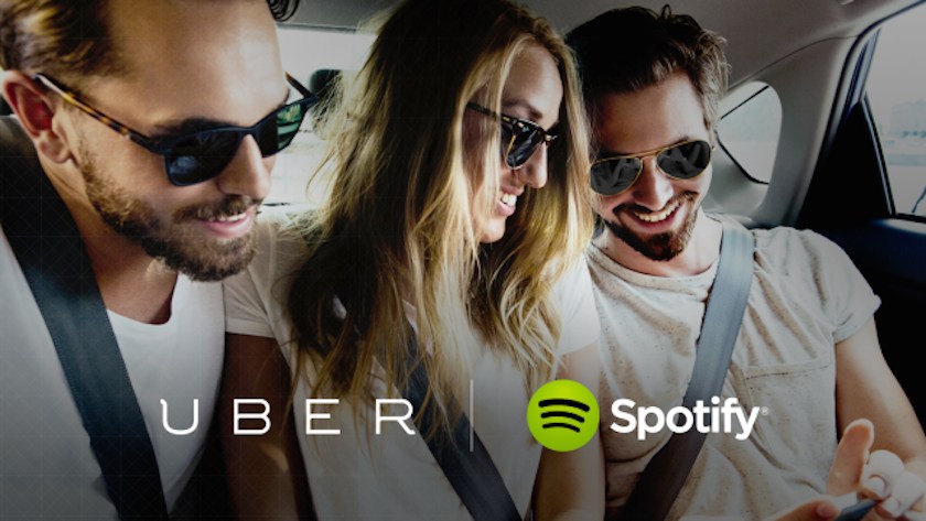 Pon la música que quieras desde Spotify en tus viajes con Uber