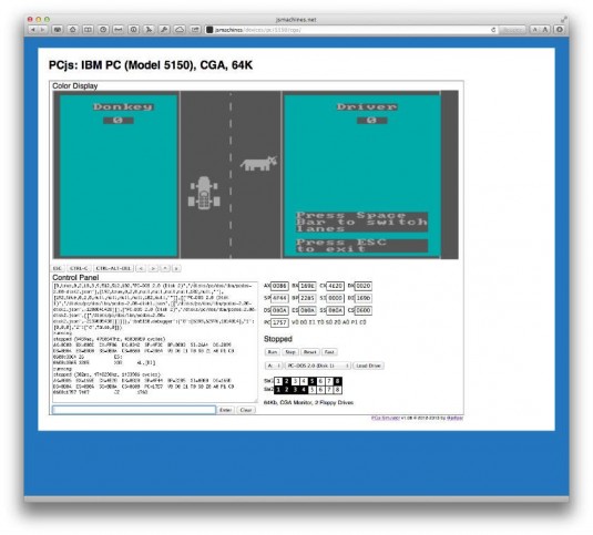Javascript para simular una PC completa con Windows 1.0