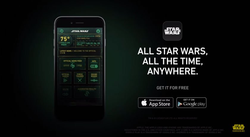 Star Wars ya tiene su app oficial