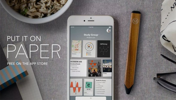 La app Paper llega al iPhone con todo y un lápiz inteligente