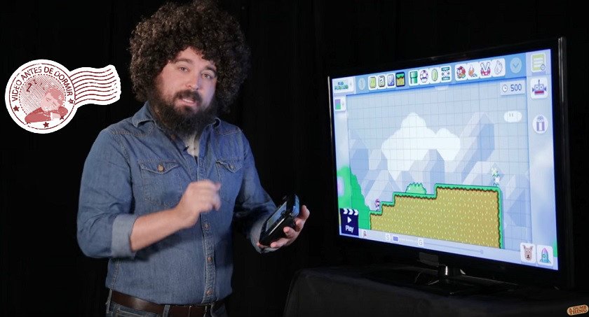 ¿Y si Bob Ross diseñara un mundo de Super Mario Maker?