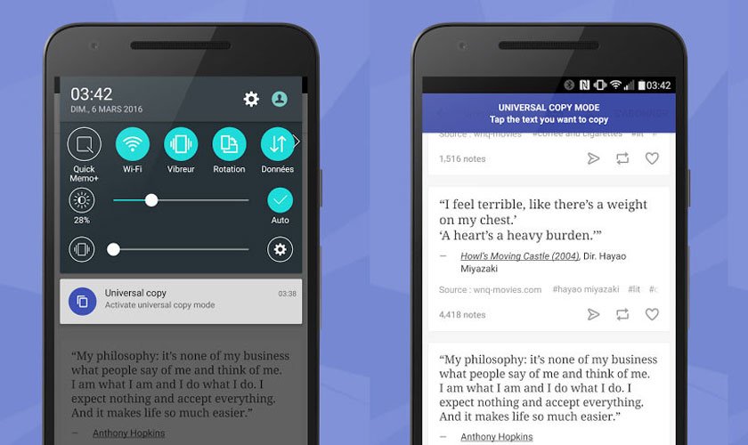 Universal Copy, una herramienta para copiar texto desde cualquier app