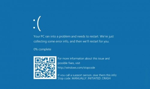 Los códigos QR llegan a la 'pantalla azul de la muerte' de Windows 10