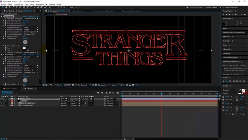 Tutorial: Cómo hacer el intro de Stranger Things en After Effects