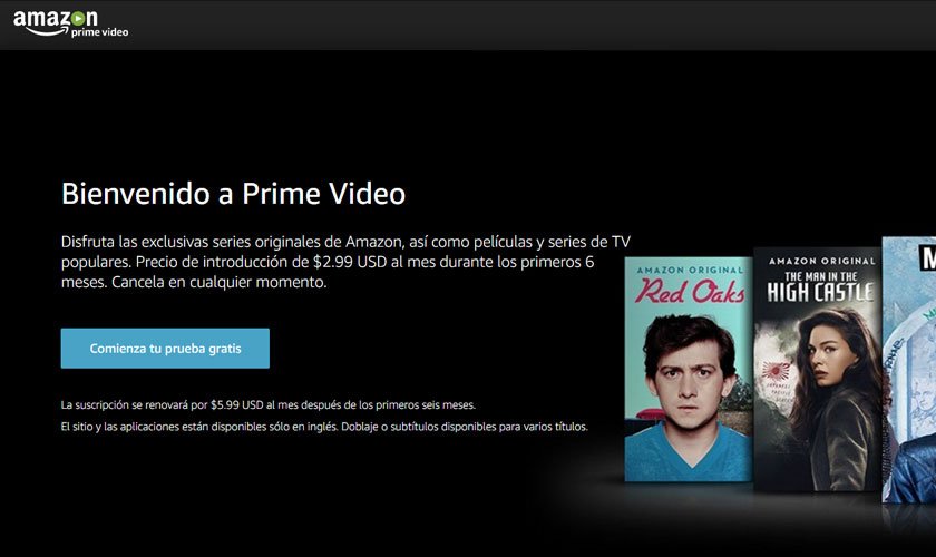 Amazon Prime Video llega a México