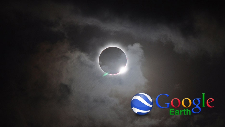 ¿Cómo seguir el eclipse solar a través de Google Earth?