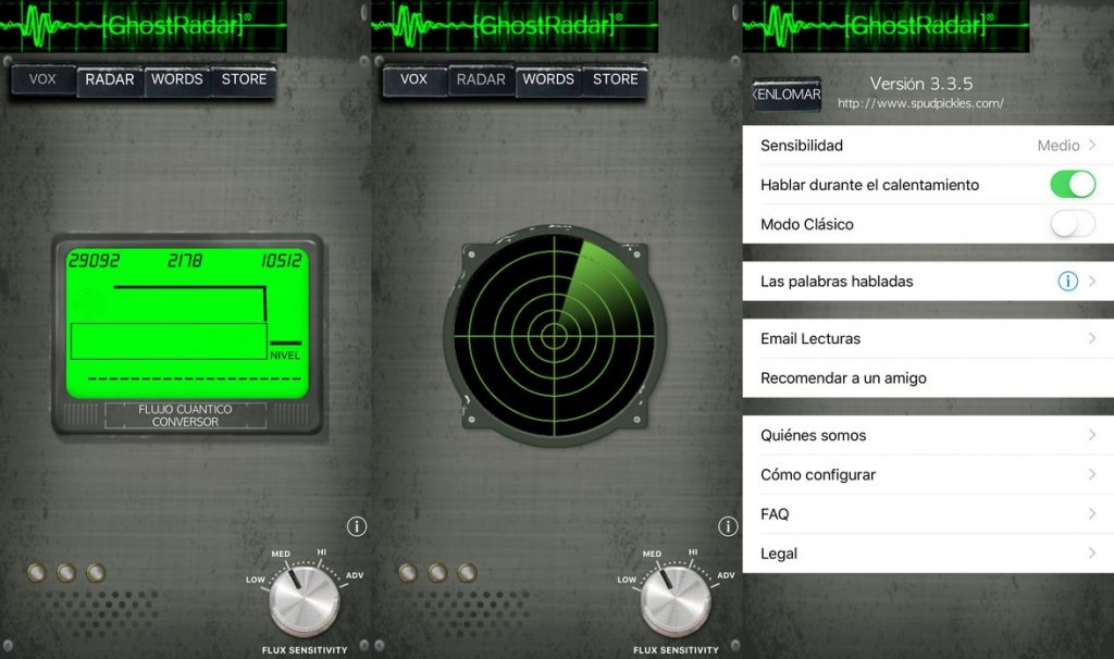 Aplicaciones que supuestamente "detectan fantasmas"