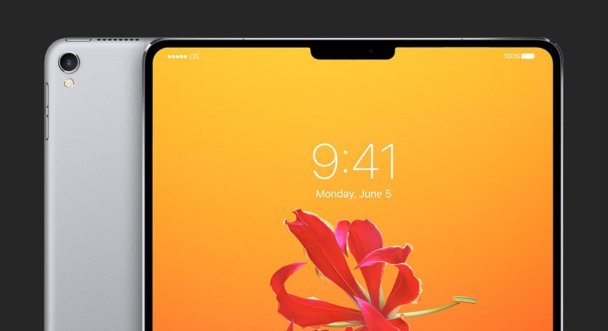 Así luce el iPad con Face ID y pantalla sin bordes