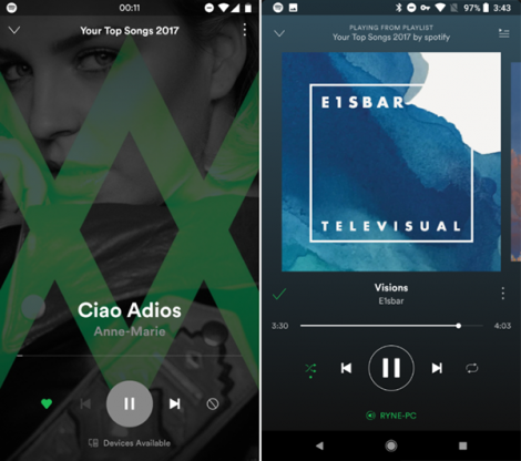 Así es la nueva interfaz de Spotify para Android