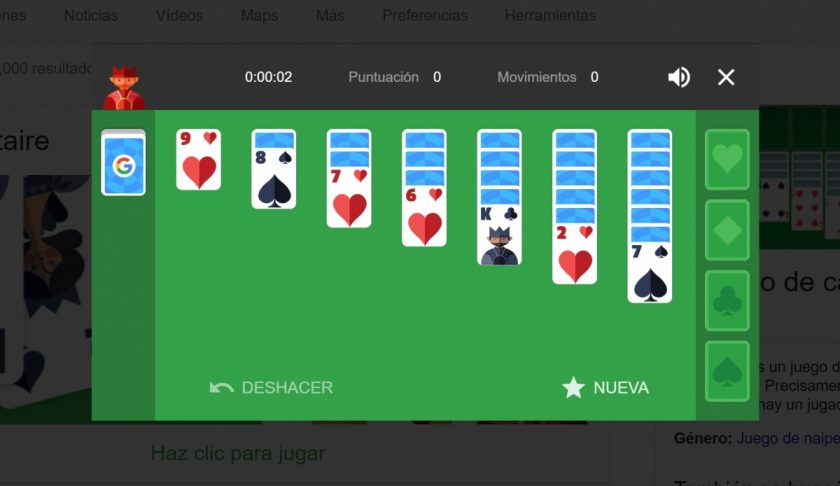 7 juegos que puedes disfrutar gratis desde el buscador de Google