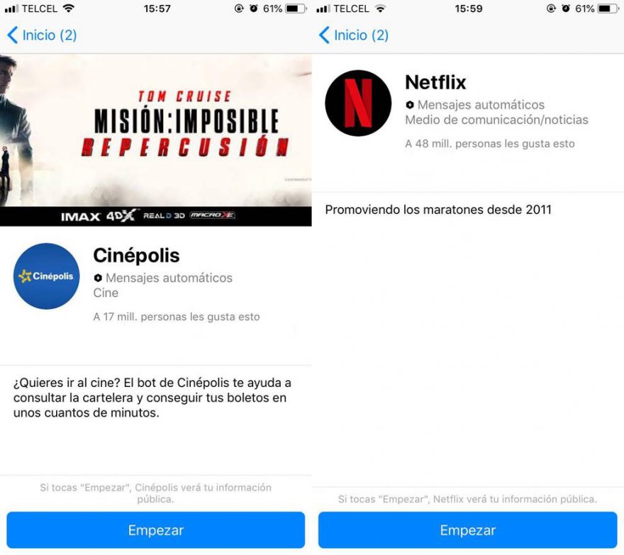 Cinépolis vs Netflix: Quién tiene el mejor chatbot