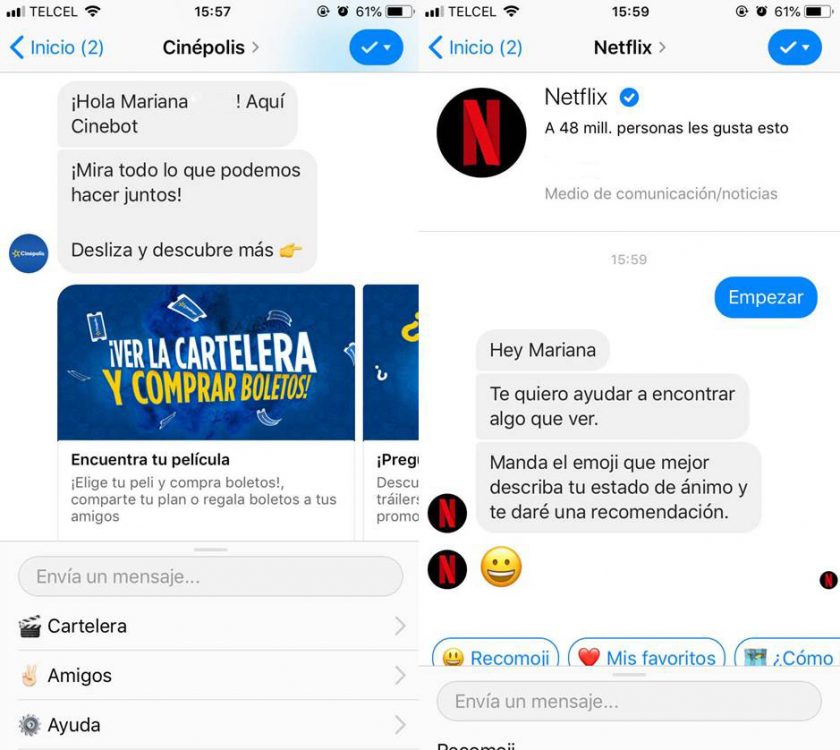 Cinépolis vs Netflix: Quién tiene el mejor chatbot