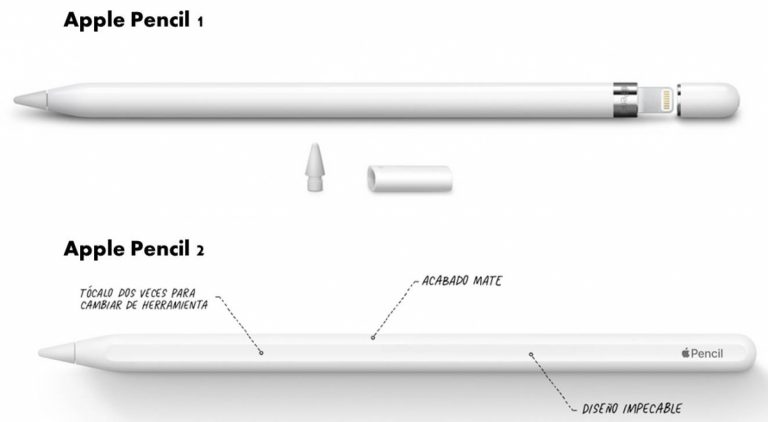 Diferencias entre el Apple Pencil primera y segunda generación