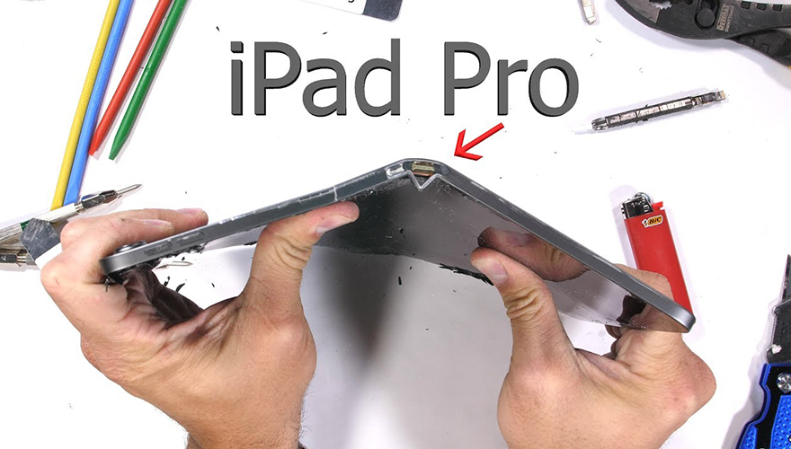 VIDEO: Mira como destrozan, doblan y rompen un iPad Pro con facilidad