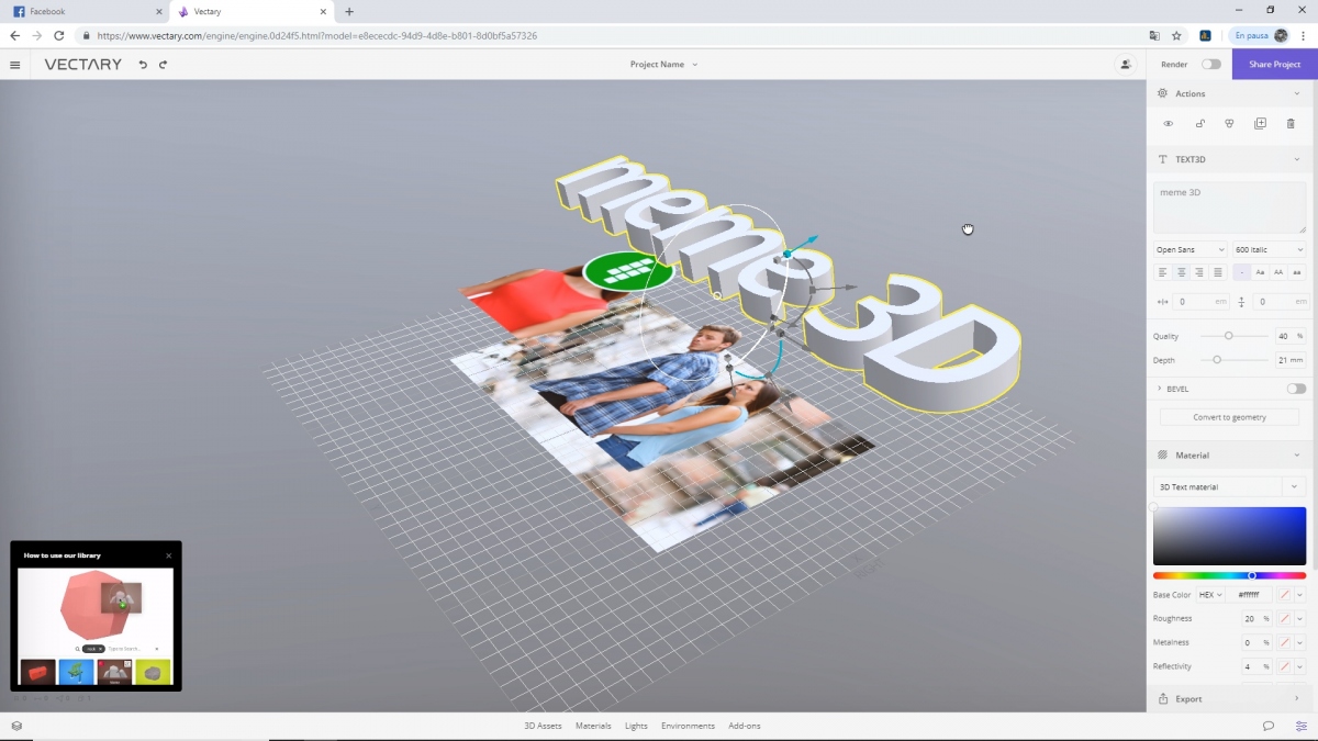 #UnoceroPikceles Aprende a hacer memes en 3D con esta web app