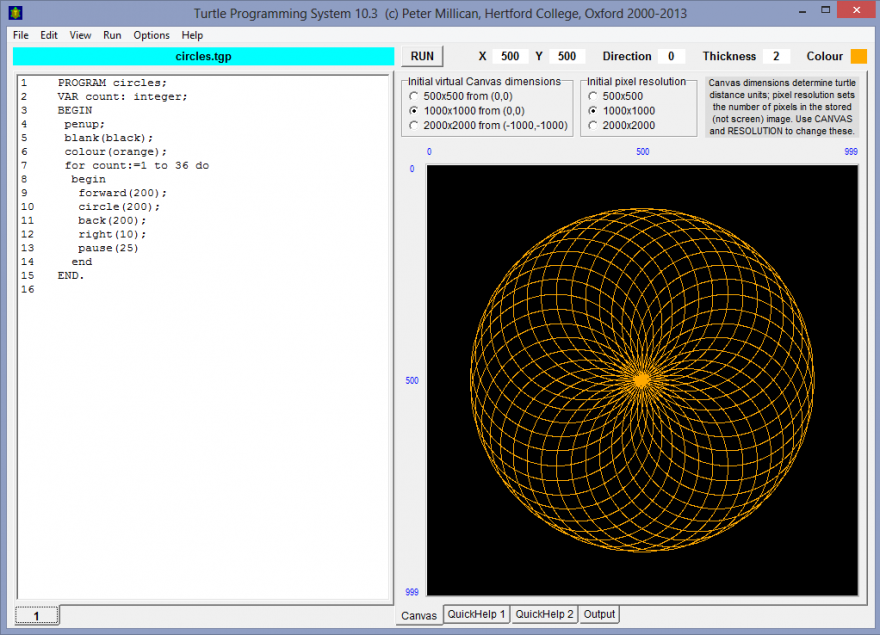 Reto lúdico: programe el lenguaje de las "gráficas de la tortuga"