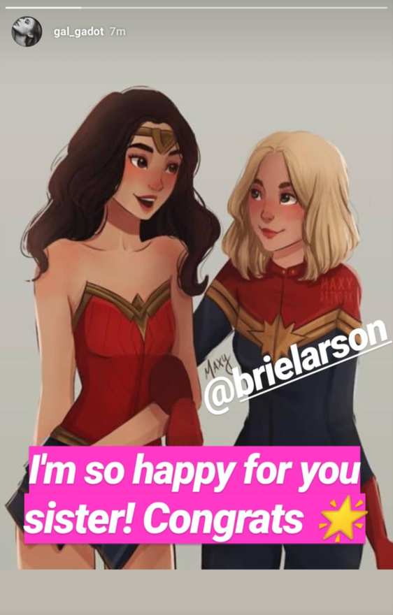 unocero - Gal Gadot felicita a Brie Larson por 'Capitana Marvel' y es ...