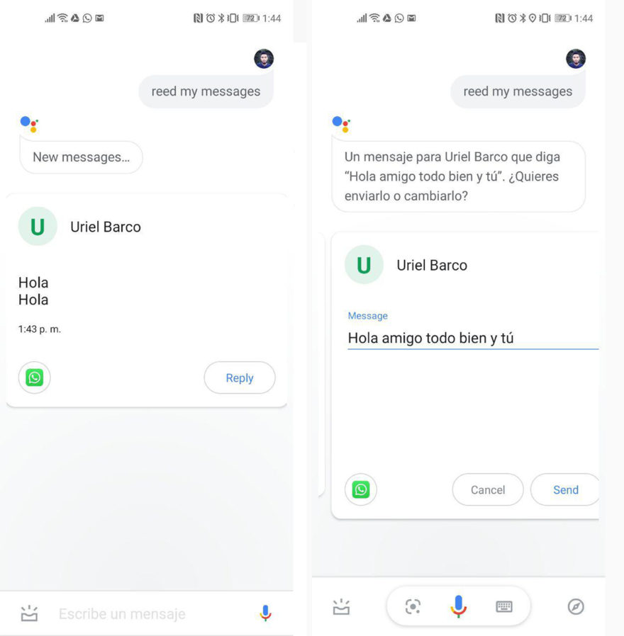 unocero - Cómo pedirle a Google Assistant que lea y conteste tus ...
