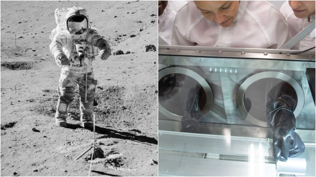 unocero - VIDEO: La NASA abre material lunar guardado desde 1972