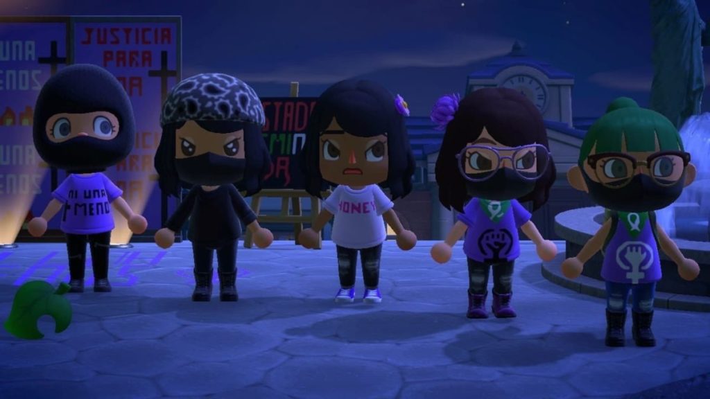 unocero - El feminismo llega a Animal Crossing y mexicanas se unen para exigir justicia