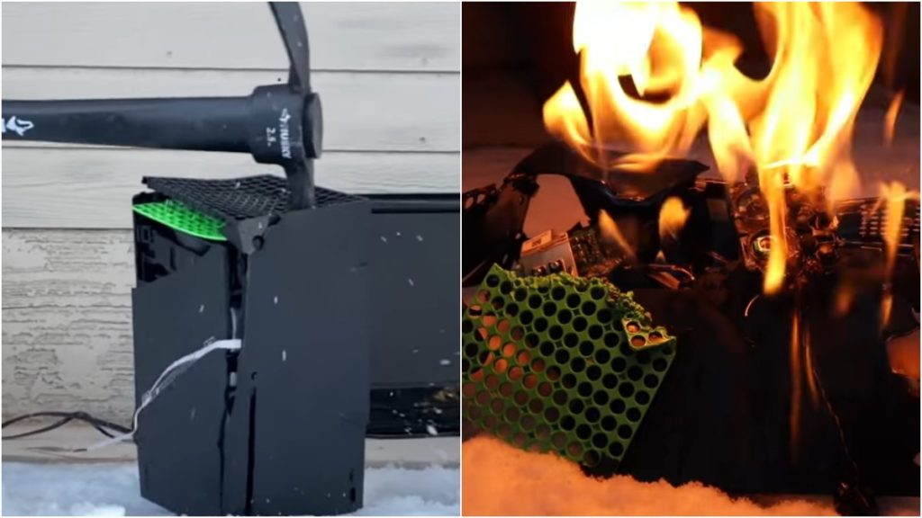 unocero - Destruyen una Xbox Series X solo para demostrar un punto