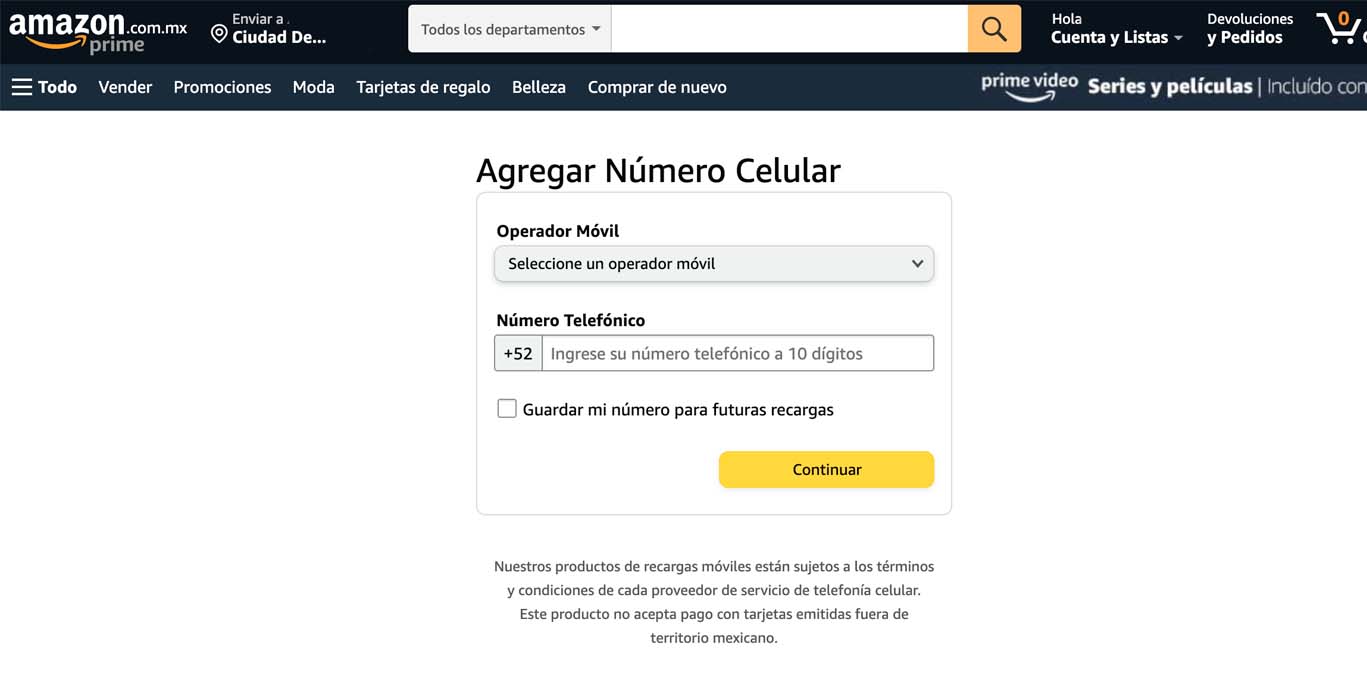 unocero - Recarga tu celular desde $10 en Amazon, descubre cómo ...