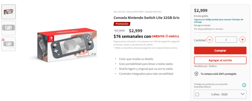 unocero - ¡Consigue una Nintendo Switch Lite a la mitad de su precio!
