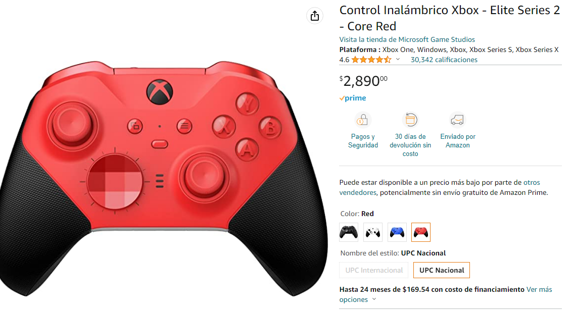 unocero - Xbox Controller Elite 2 a su mejor precio: 2800 pesos en ...