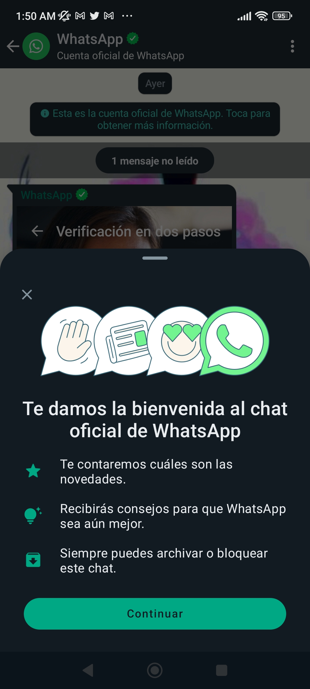 unocero - ¿Qué es el chat oficial de WhatsApp?